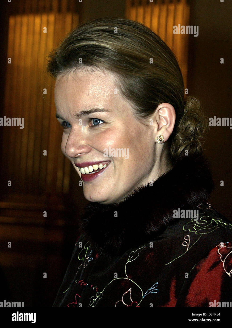 (dpa) - The photo shows Princess Mathilde prior to the annual Christmas ...