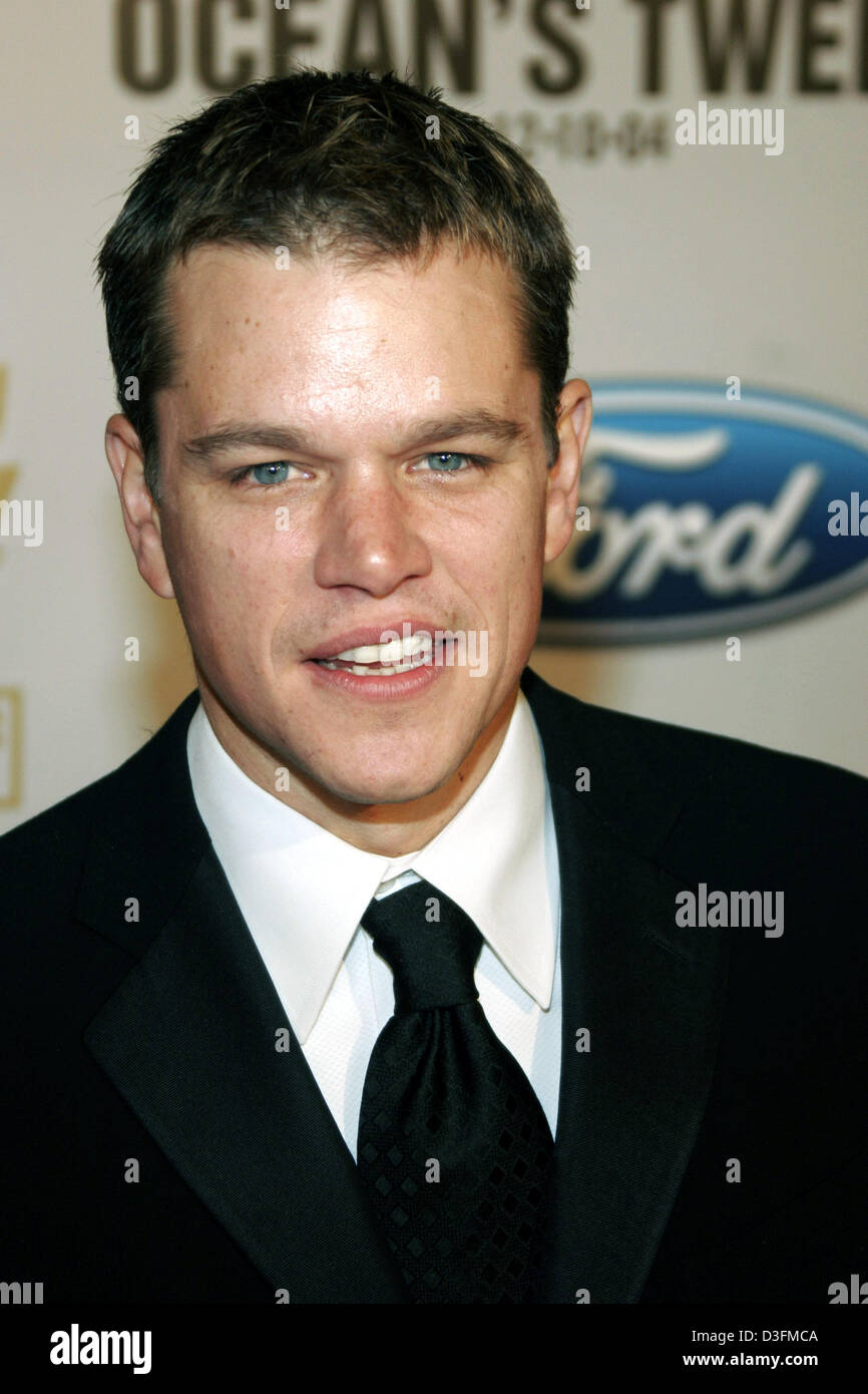 (dpa) - Actor Matt Damon at the premiere of the new movie 'Ocean's ...