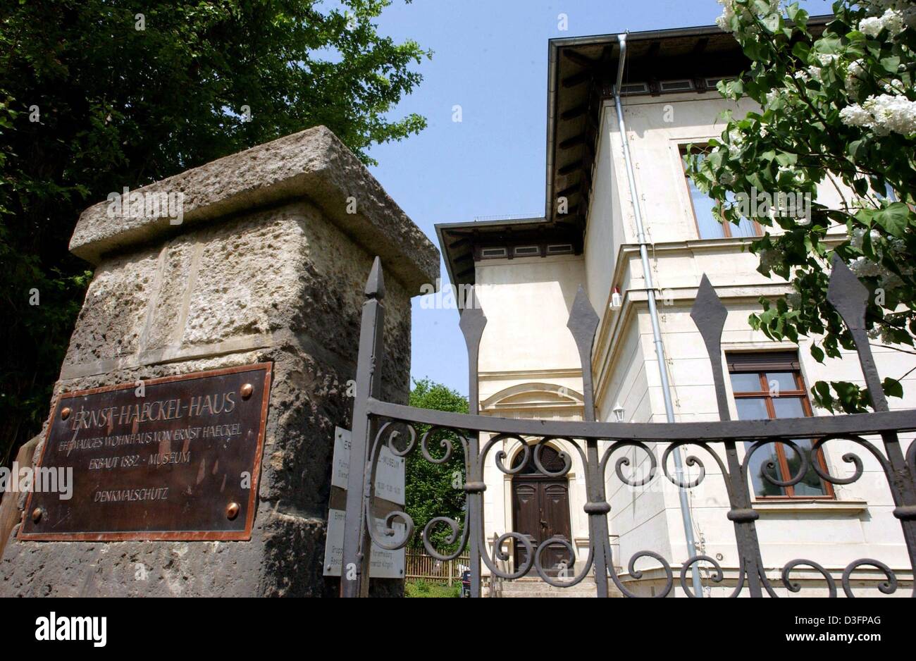 (dpa) - A view of the Ernst Haeckel house of German zoologist Ernst ...
