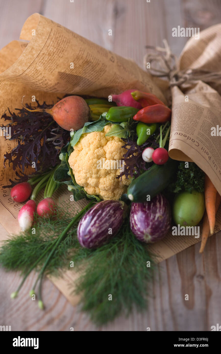 Bunch of Vegetable Stock Photo - Alamy