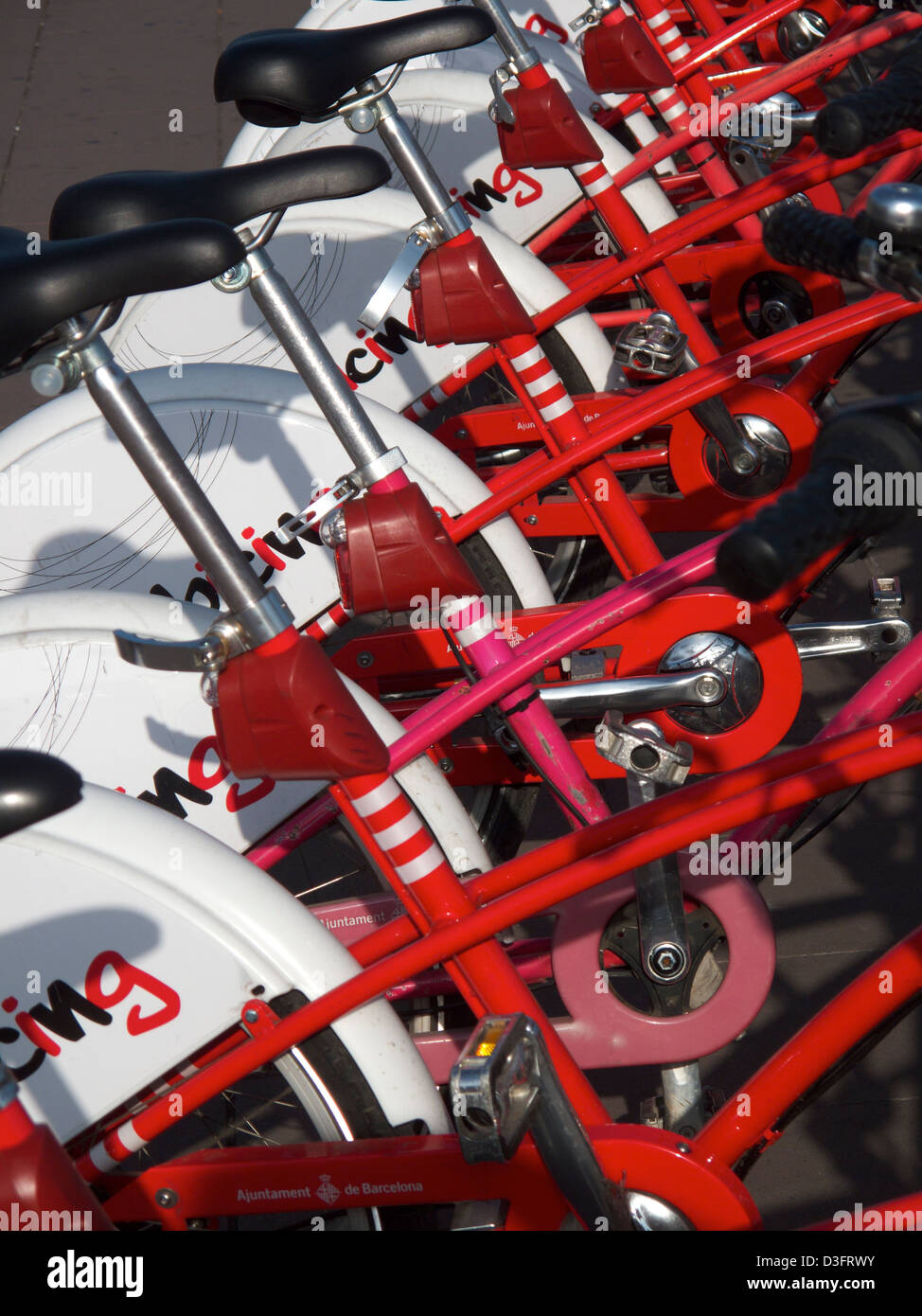 Bike rack barcelona hi-res stock photography and images - Alamy