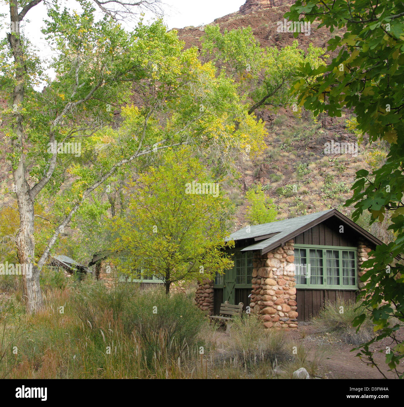 Phantom Ranch, located in the Grand Canyon, offers historic cabins near ...