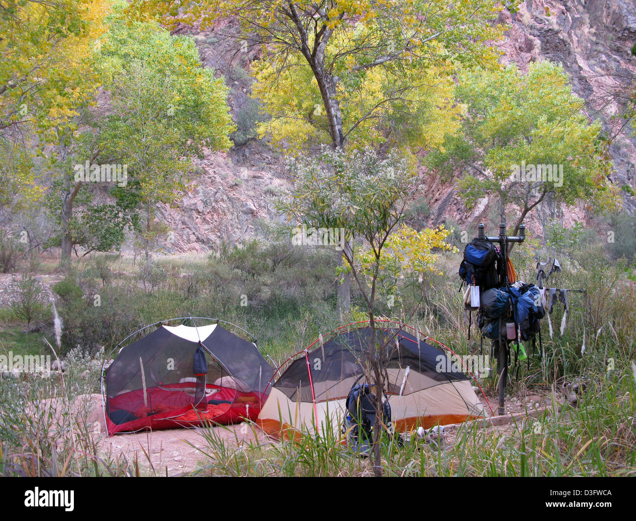 Bright Angel Campground in the Grand Canyon offers a remote camping ...