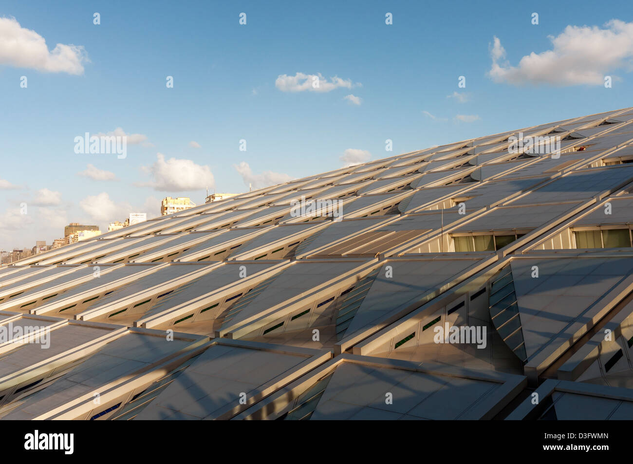 Glass-panelled Roof of Bibliotheca Alexandrina (Library of Alexandria ...