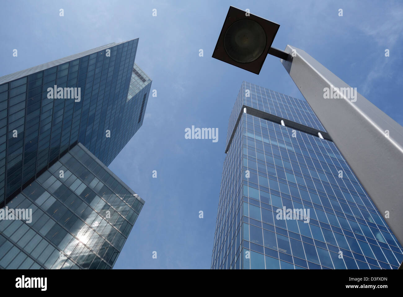 Modern glassed buildings in Rothschild avenue Tel Aviv Israel Stock ...