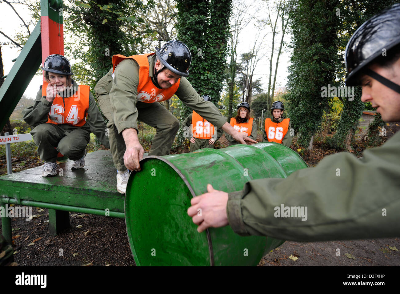 Older candidates experiencing the tasks required of potential recruits ...