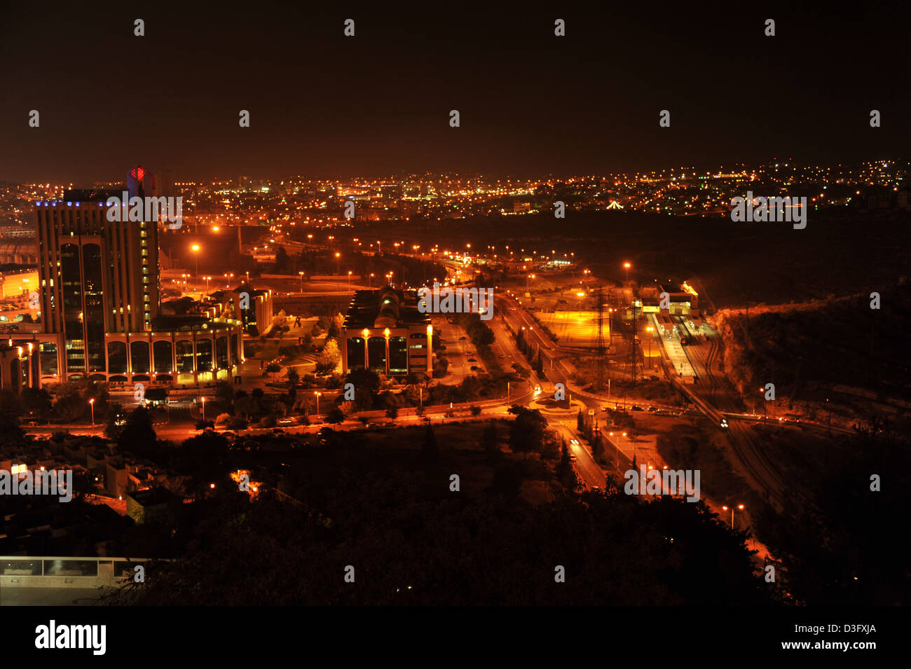 Jerusalem at night, Israel Stock Photo - Alamy