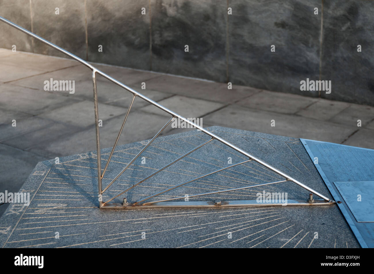 Sundial at Bibliotheca Alexandrina (Library of Alexandria), Egypt Stock ...