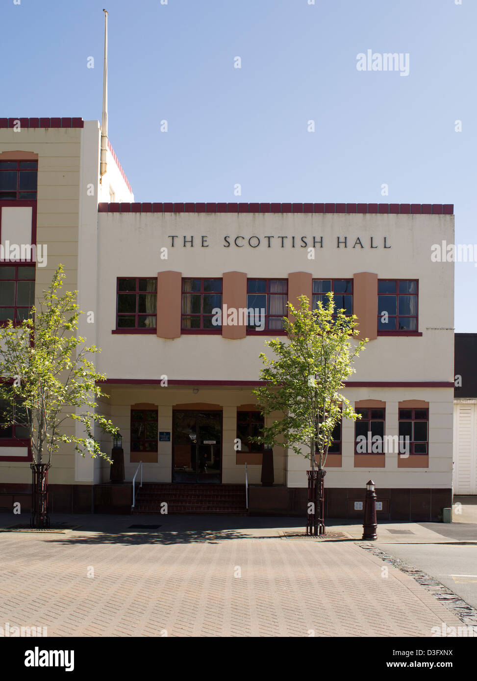 The Scottish Hall Building on Esk Street, Invercargill, New Zealand ...