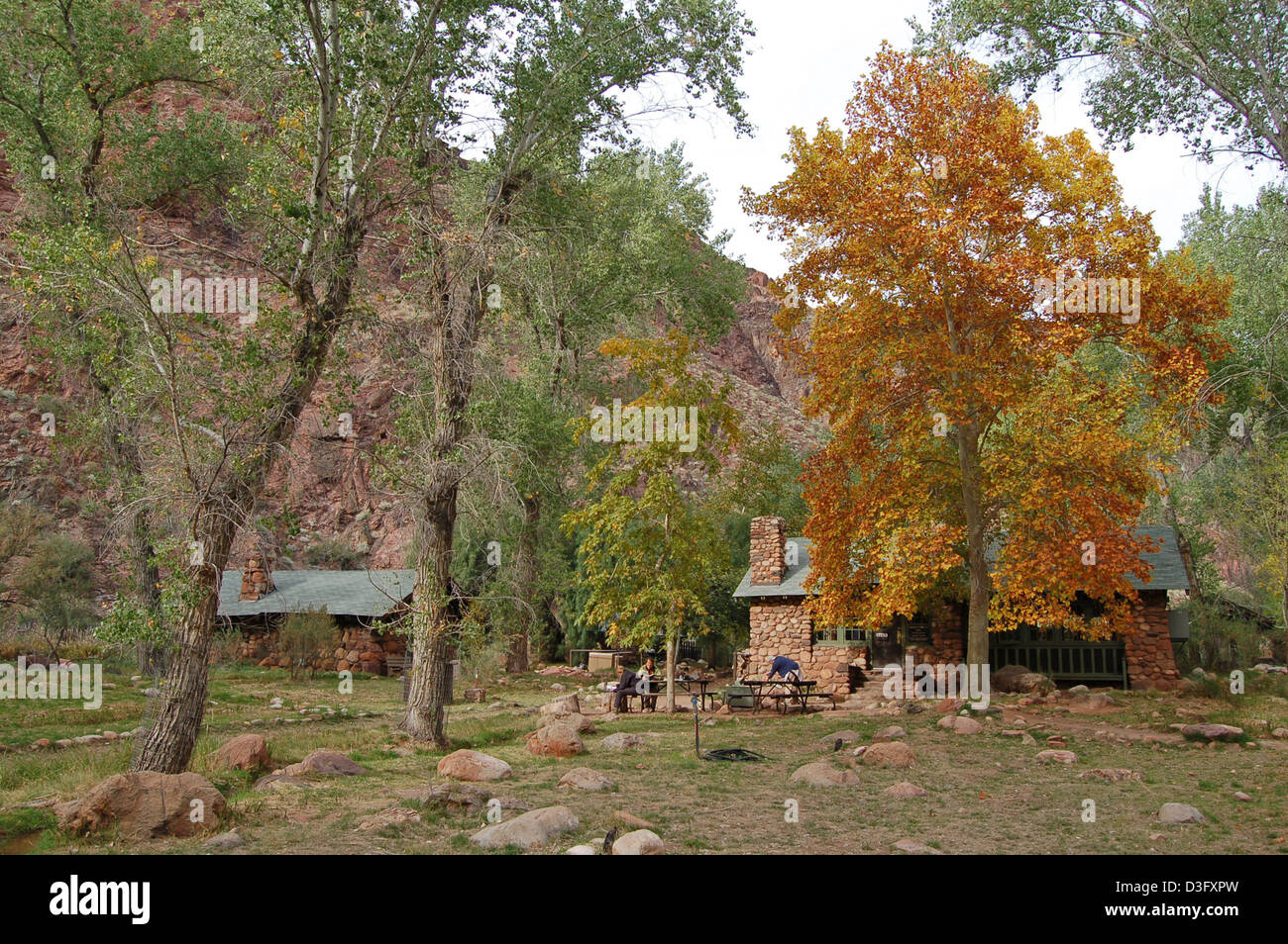 Phantom Ranch Lodge, designed by Mary Colter, is a historic structure ...