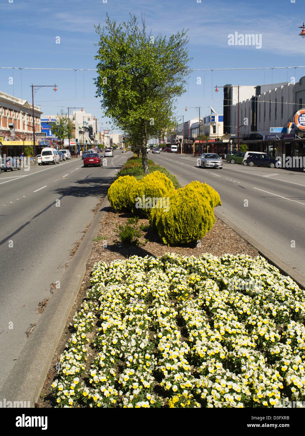A view along Tay Street, Invercargill, New Zealand Stock Photo - Alamy