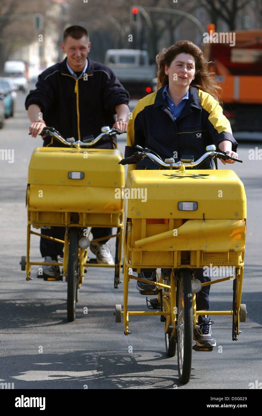 Berlin germany postman on bicycle hi-res stock photography and images ...