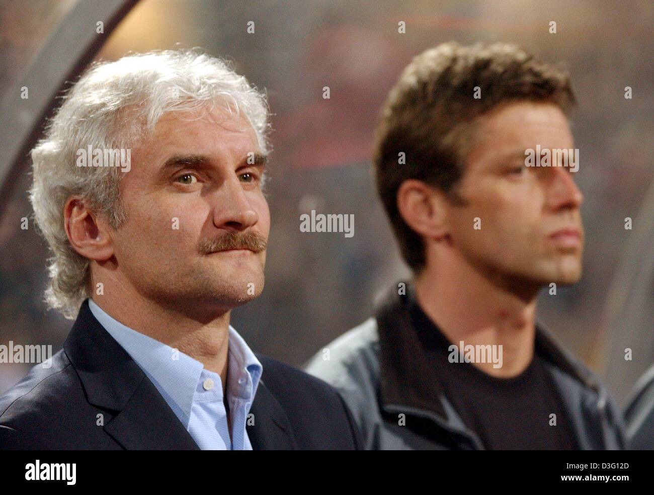 (dpa) - Rudi Voeller, the German national soccer coach and coach ...