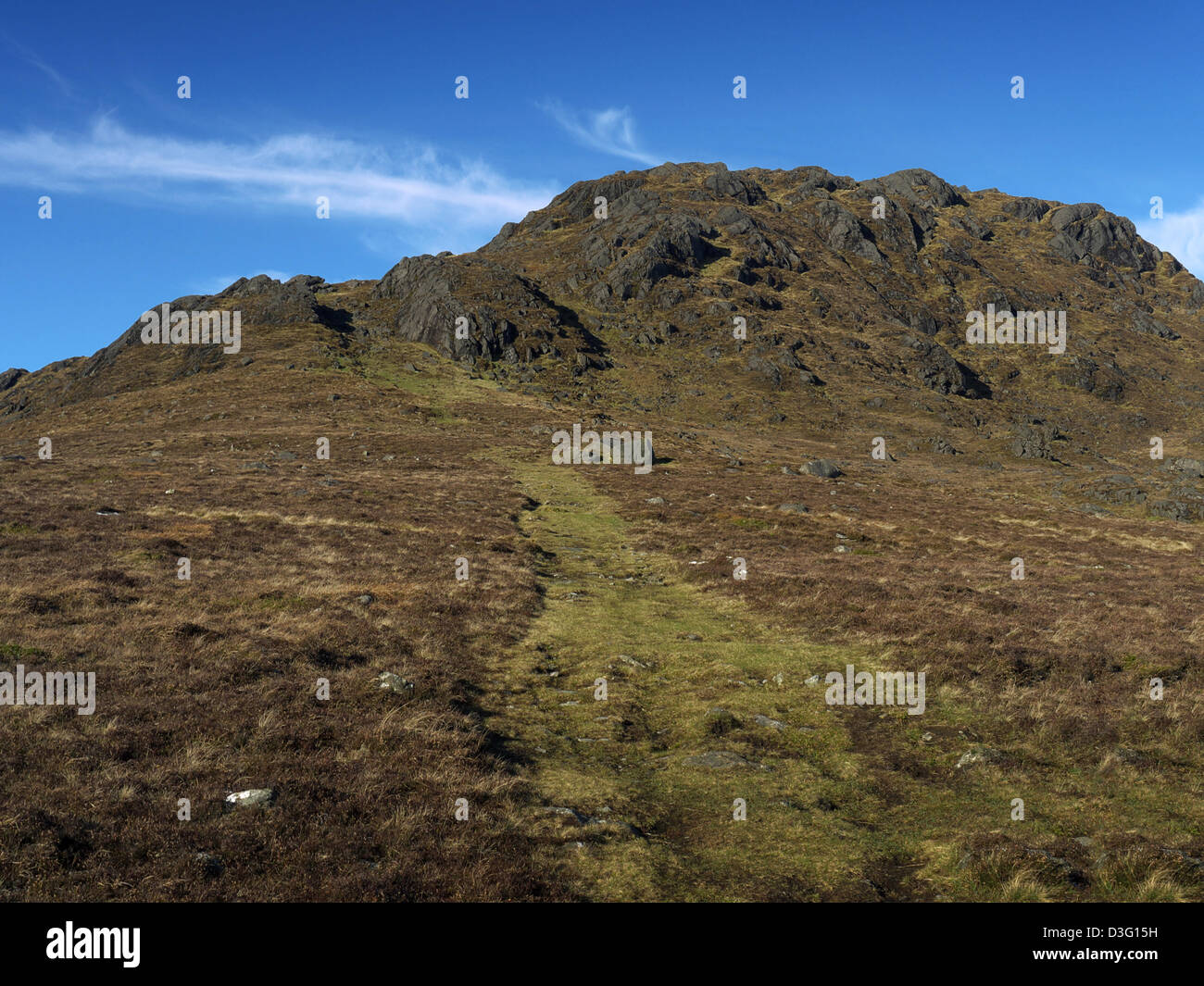 View of the majestic Slieve Foye Mountain Stock Photo - Alamy