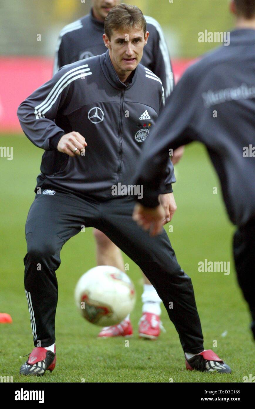 (dpa) - Miroslav Klose, player of the German national soccer team ...