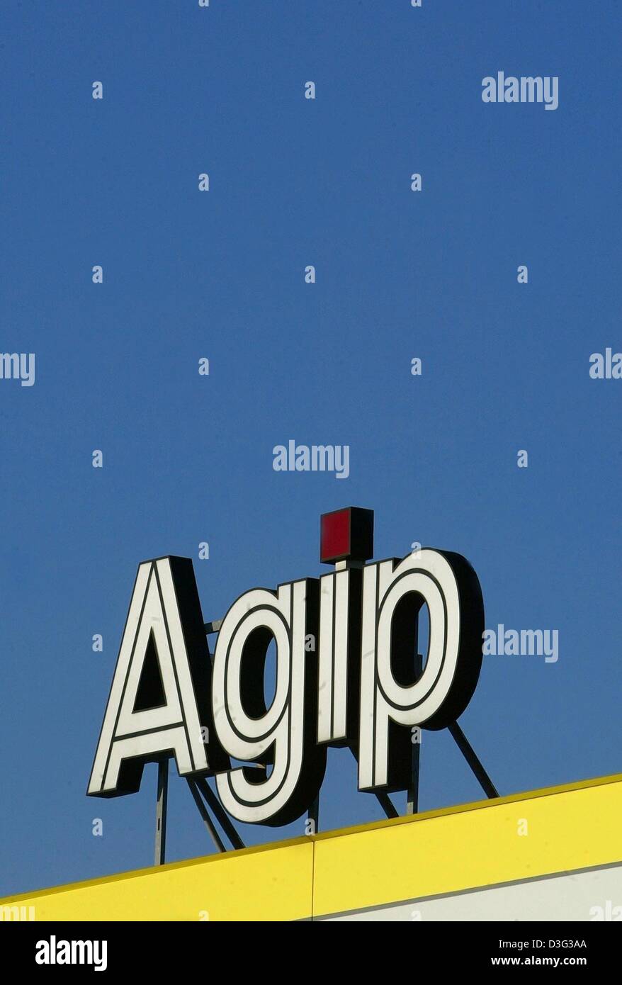 (dpa) - The logo of the mineral oil company Agip is pictured at a ...