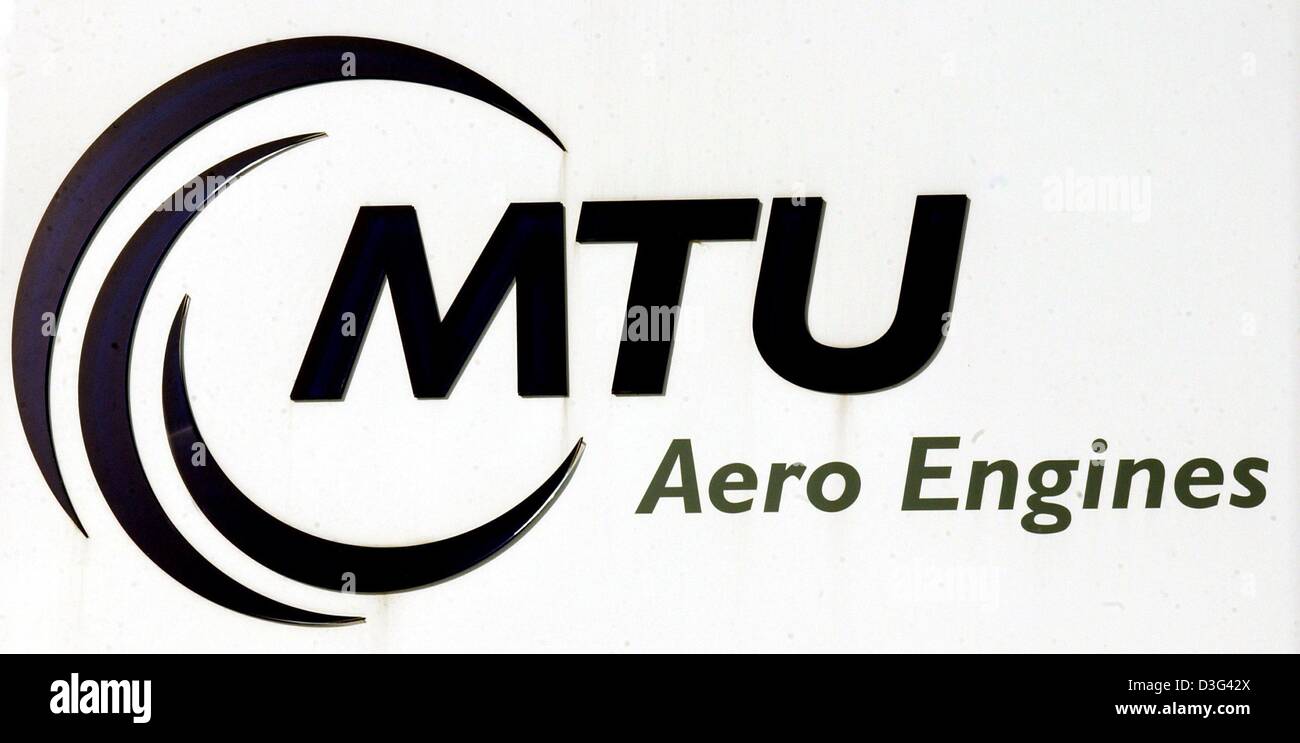 (dpa) - The corporate logo of MTU Aero Engines is pictured in Munich, 7 ...