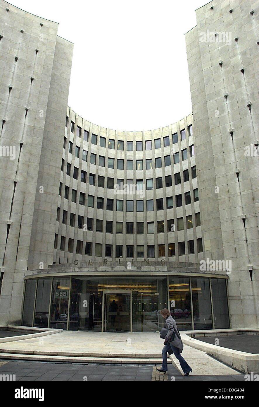 (dpa) - A view of a building of the German insurance company Gerling in ...