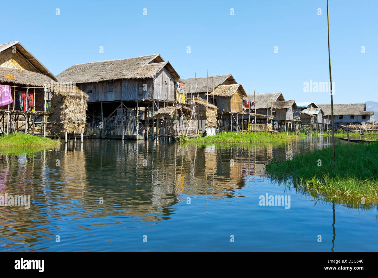 A village in Inle (also, Inlay) Lake in Myanmar Stock Photo - Alamy