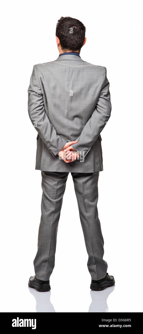 Man standing back view hi-res stock photography and images - Alamy