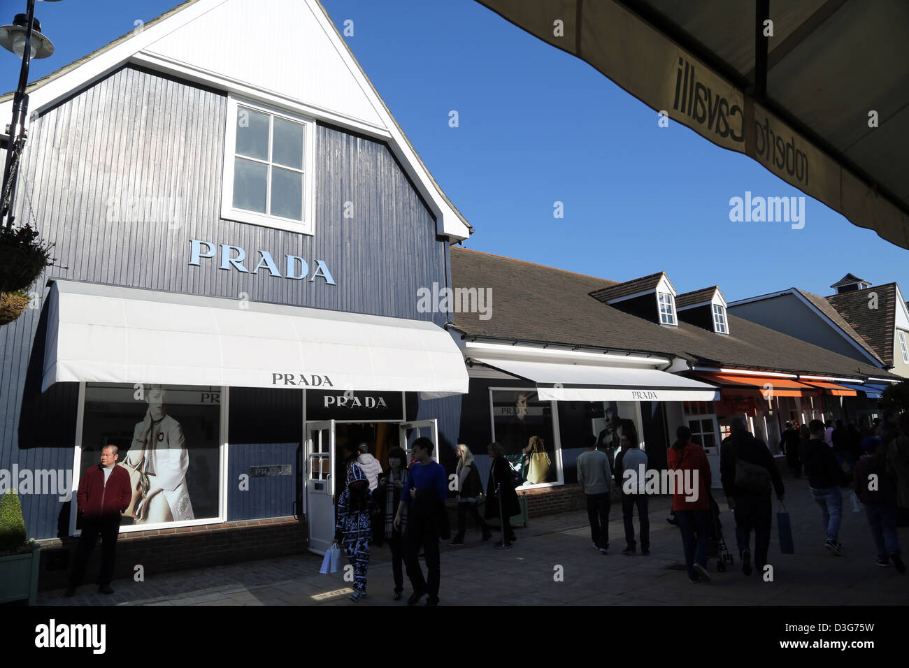 Bicester Village shopping village designer outlets Stock Photo - Alamy