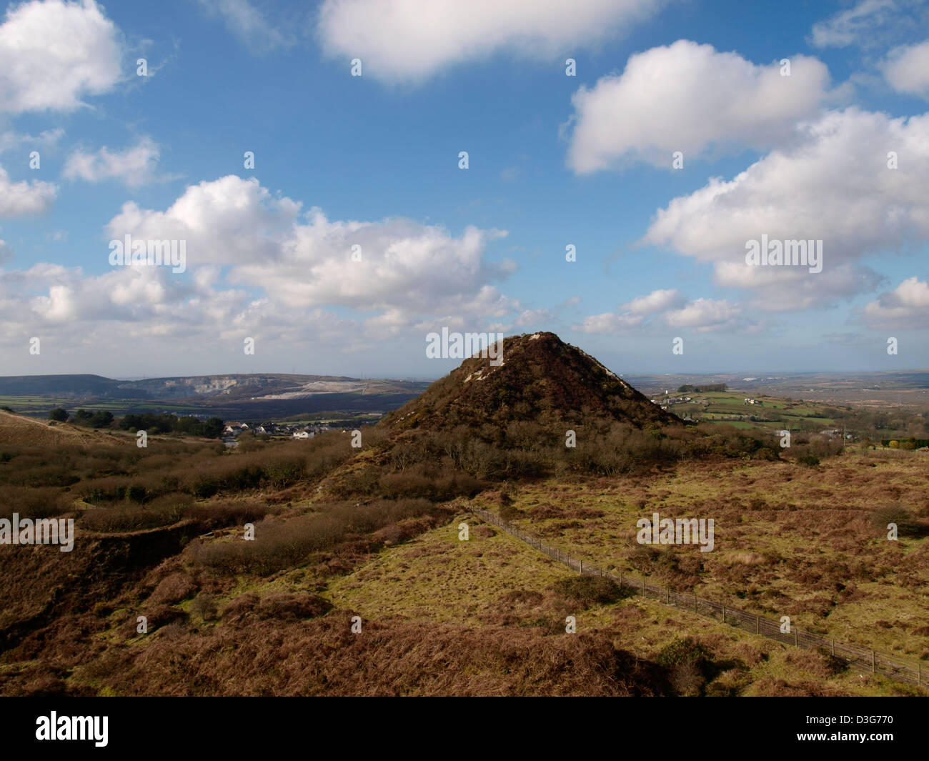 Cornish China Clay Mining, Roche, Cornwall, UK Stock Photo - Alamy