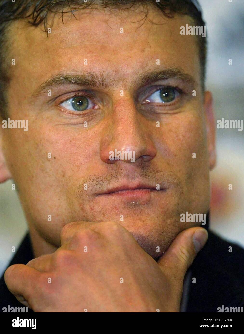 (dpa) - Ebbe Sand from Denmark, forward of the German soccer club ...