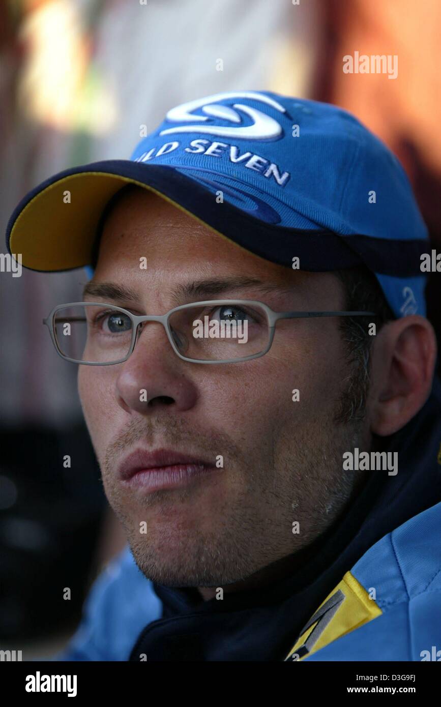 (dpa) - Canadian formula one pilot Jacques Villeneuve pictured on the ...