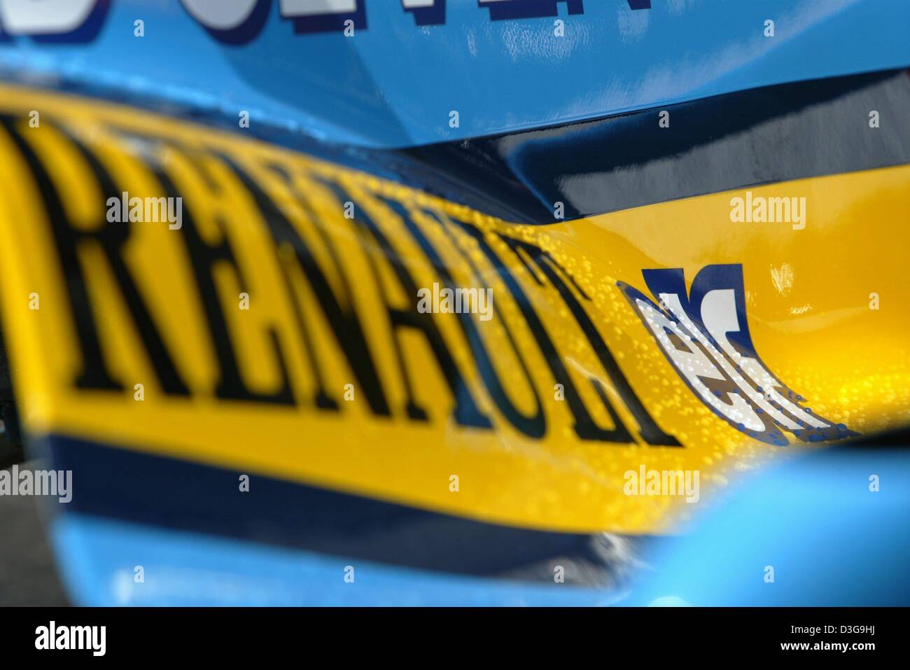 (dpa) - A view of the airbox of the Renault R24 race car on the formula ...