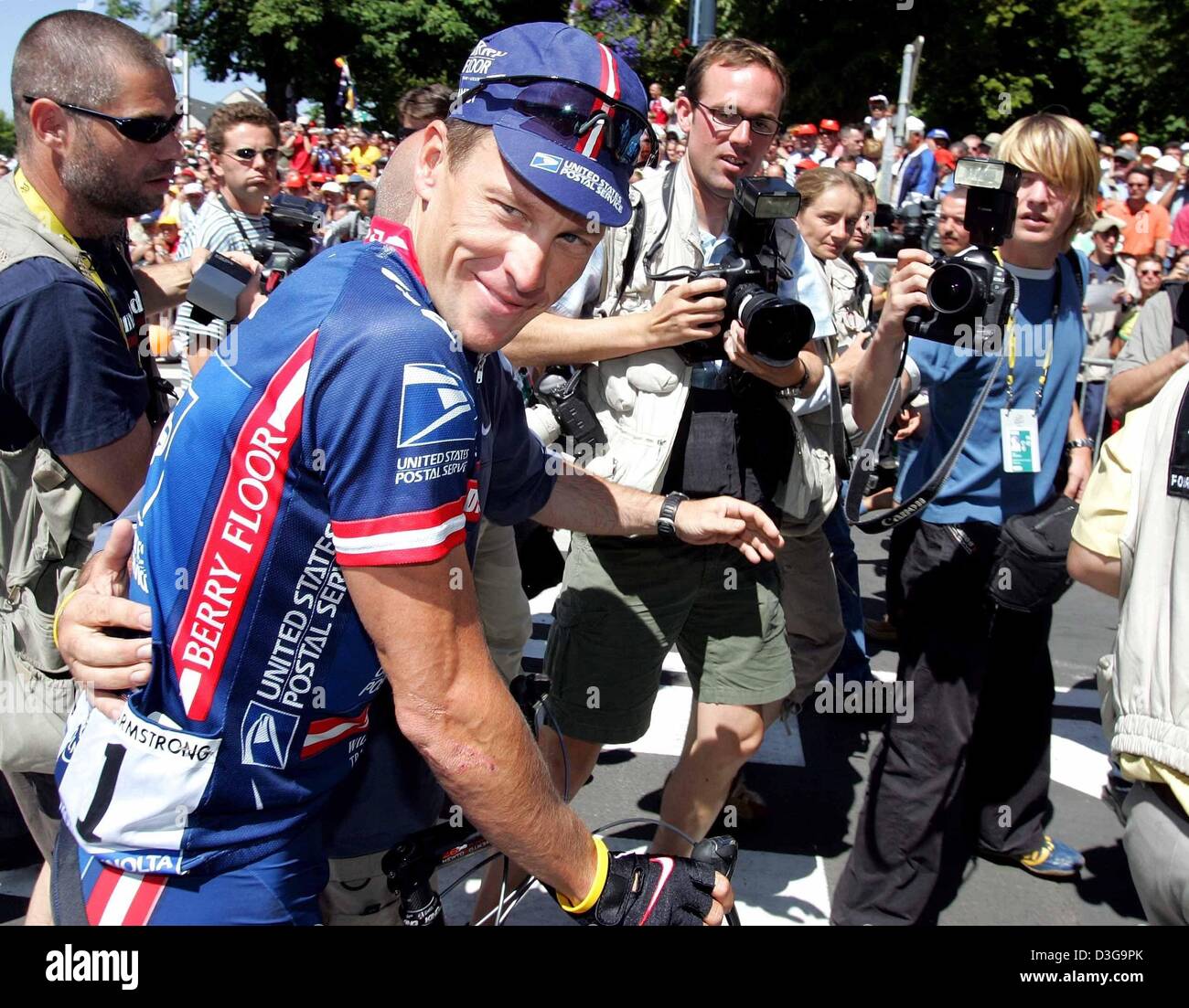 (dpa) US Postal team rider and five-time Tour de France winner Lance ...