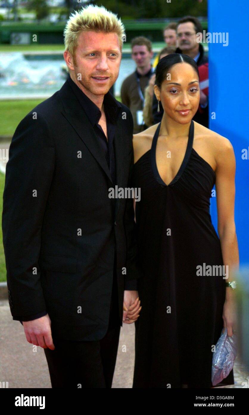 (dpa) - German former tennis player Boris Becker (L) and his girlfriend ...