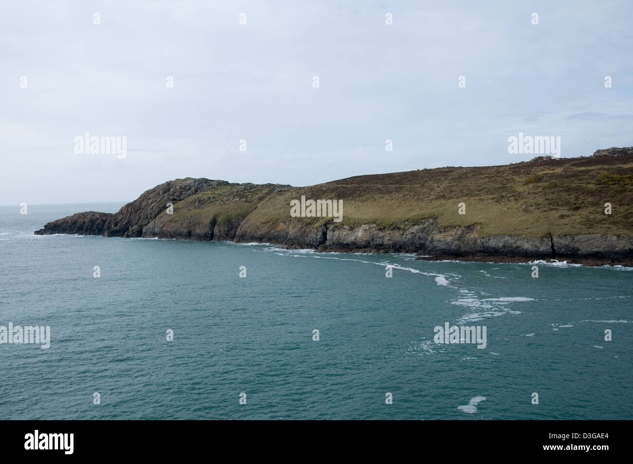 The Welsh Coastal Path near Whitesands in Pembrokeshire, Wales Stock ...