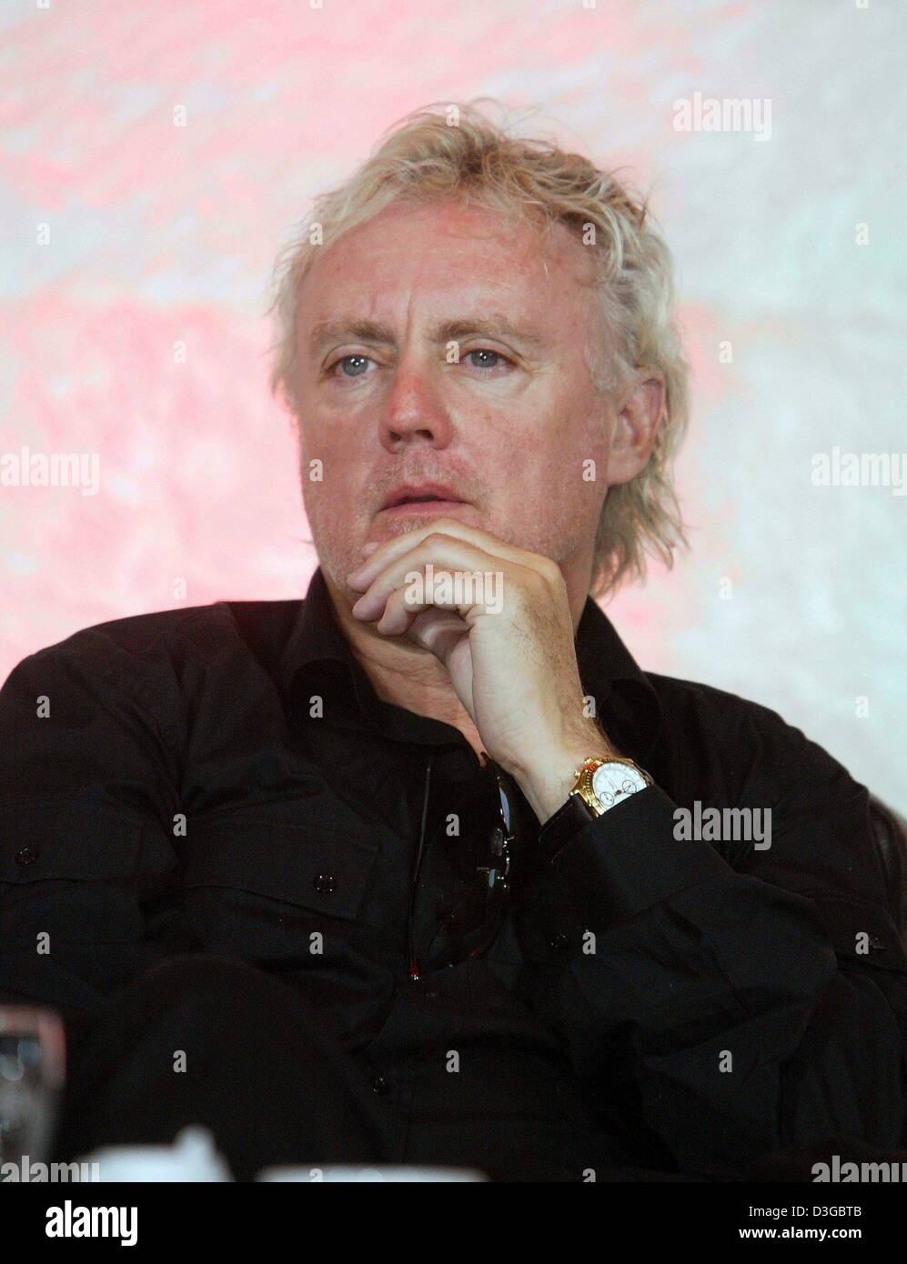 (dpa) - Roger Taylor, member of the rock band 'Queen', talks during a ...