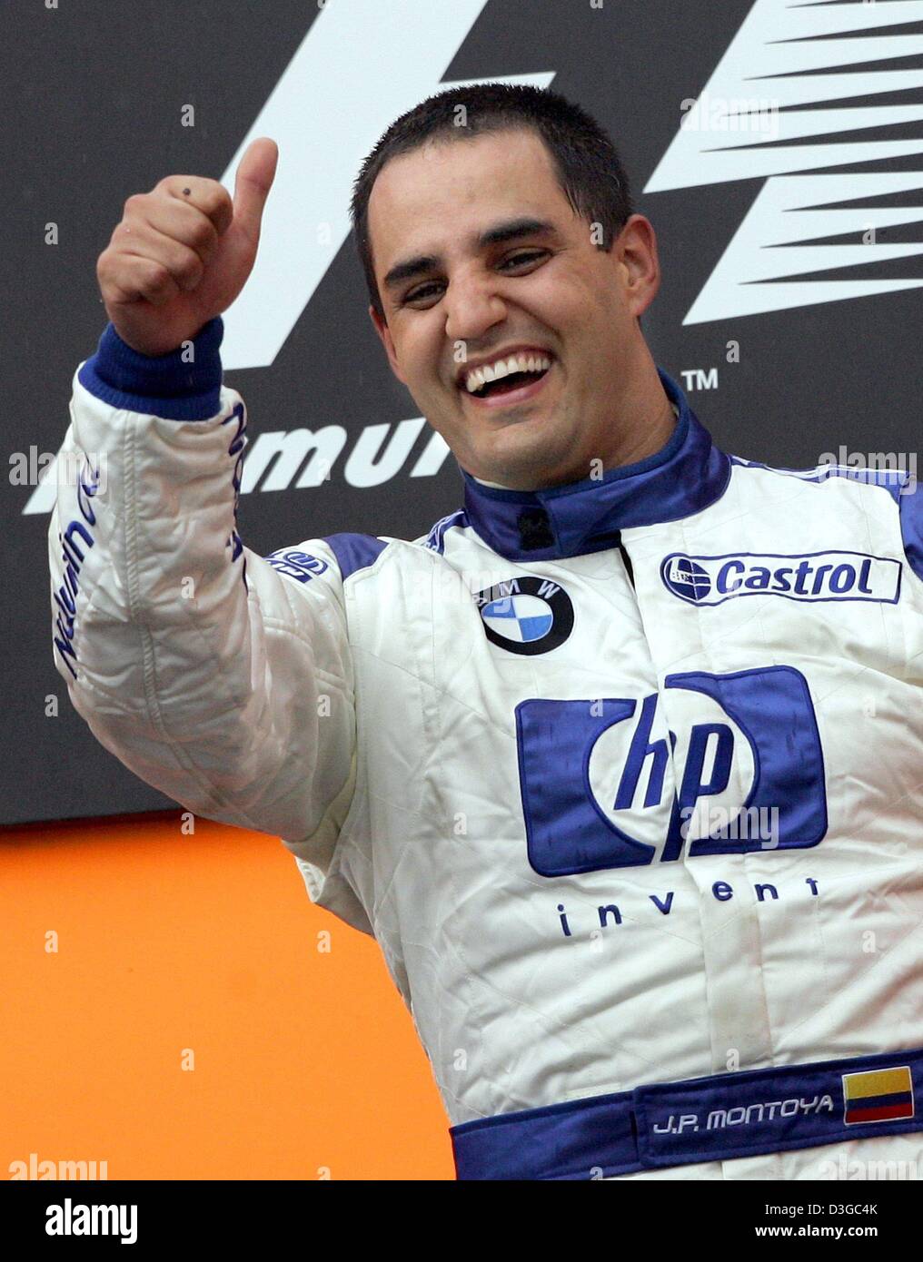 (dpa) - Colombian formula 1 pilot Juan Pablo Montoya (BMW Williams ...