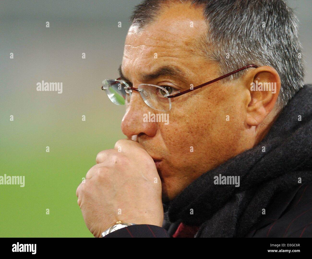 (dpa) - Bayern coach Felix Magath pictured after the UEFA Champions ...