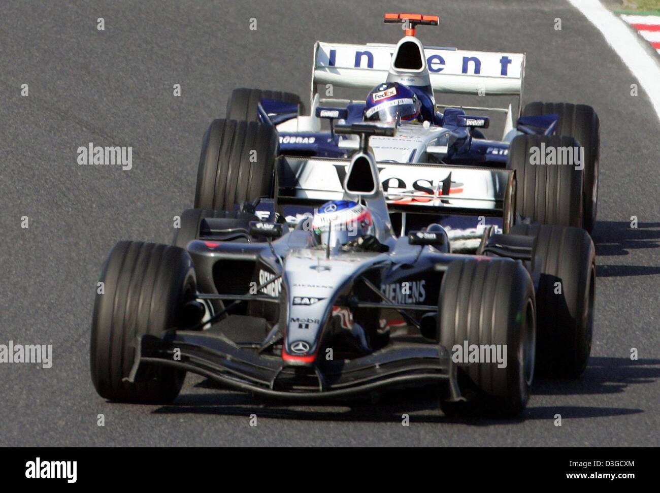(dpa) - Finnish formula one driver Kimi Raeikkoenen (McLaren Mercedes ...
