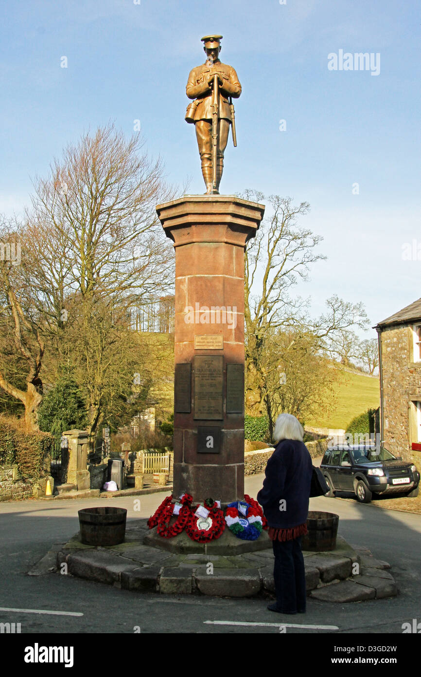 Lancashire village ribble valley great war bronze hi-res stock ...