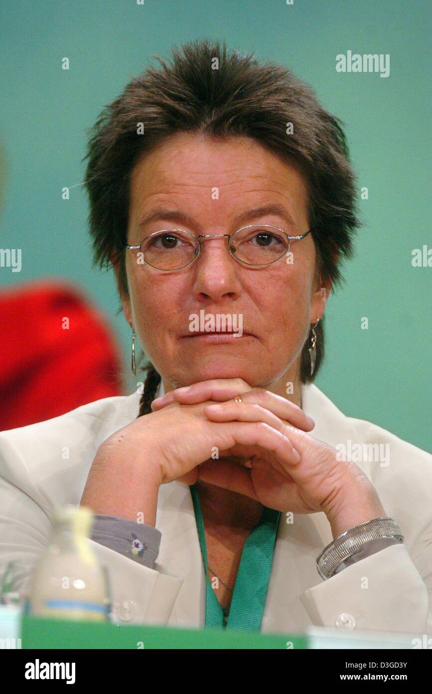 (dpa) - Angelika Beer, the outgoing Chairwoman of the Alliance 90/the ...