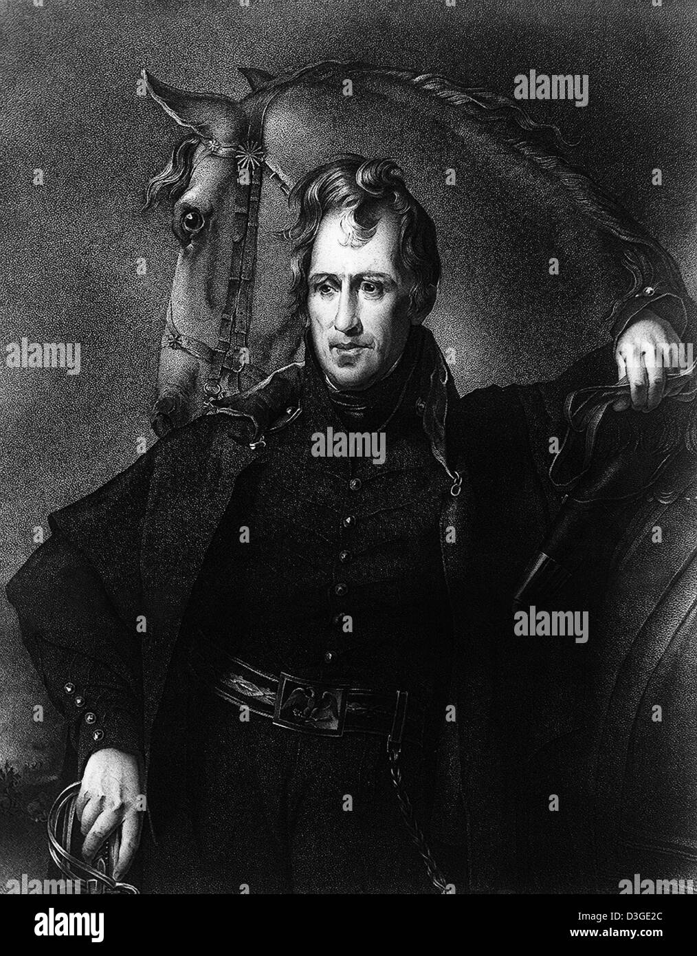 Vintage portrait of Andrew Jackson (1767 - 1845) - the seventh US ...