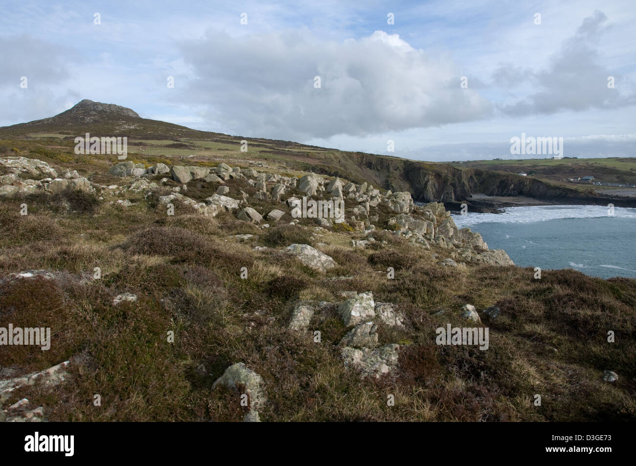The Welsh Coastal Path near Whitesands in Pembrokeshire, Wales Stock ...