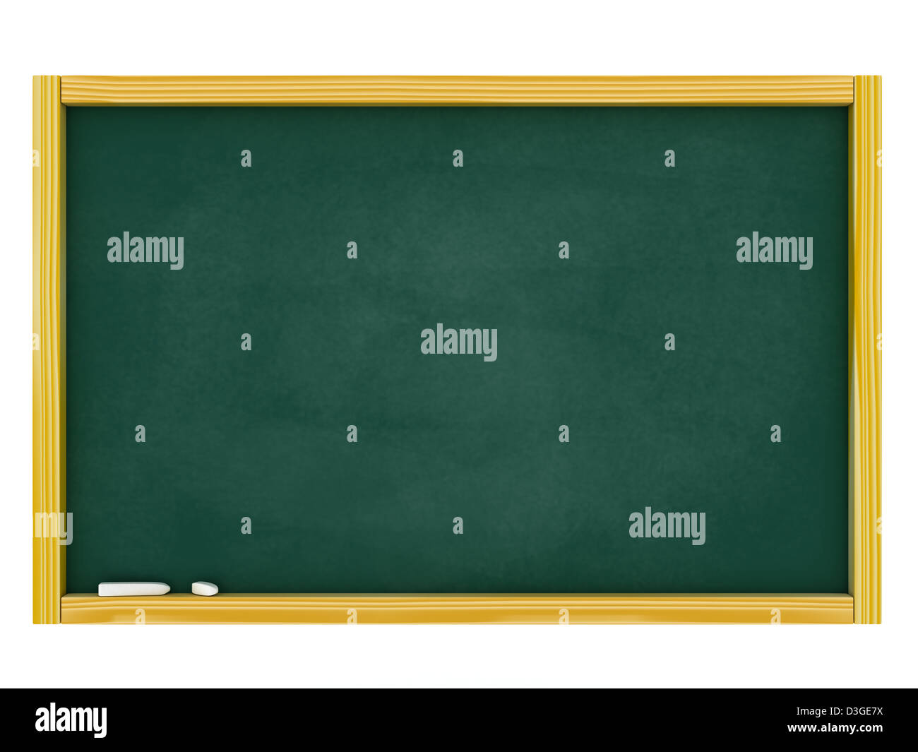 Empty chalkboard green (done in 3d Stock Photo - Alamy