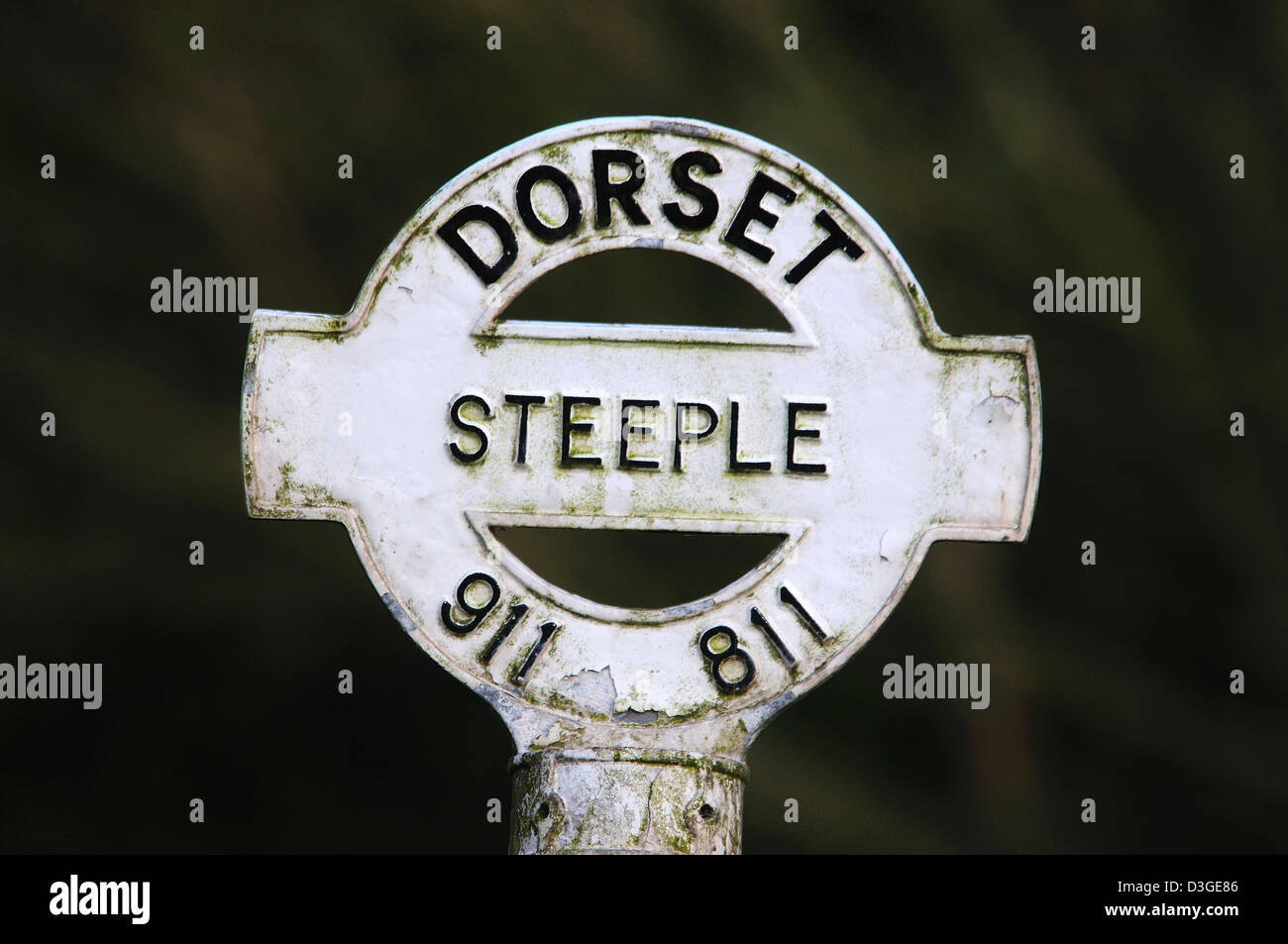 A fingerpost at Steeple Dorset Stock Photo - Alamy