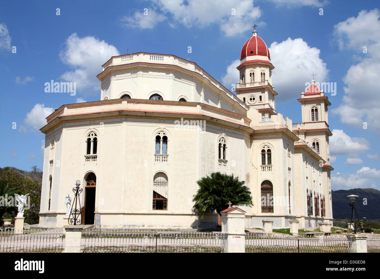 Cuba - famous basilica El Cobre. Religious architecture exterior Stock ...