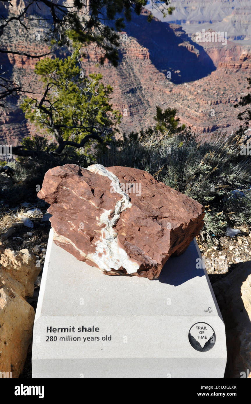 The Hermit Shale is an important geological feature along the Grand ...