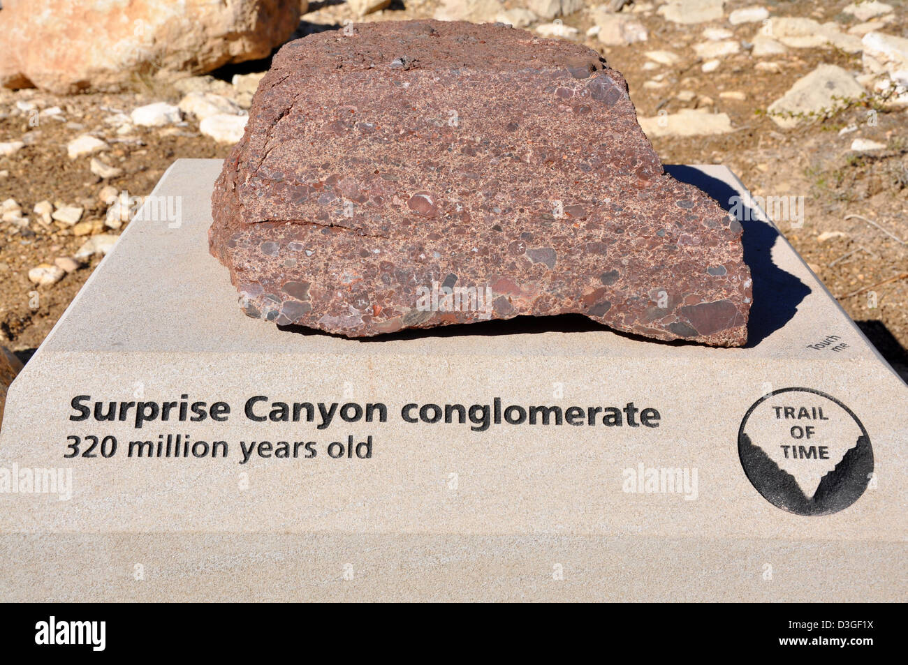 The Trail of Time at Grand Canyon National Park features the Surprise ...