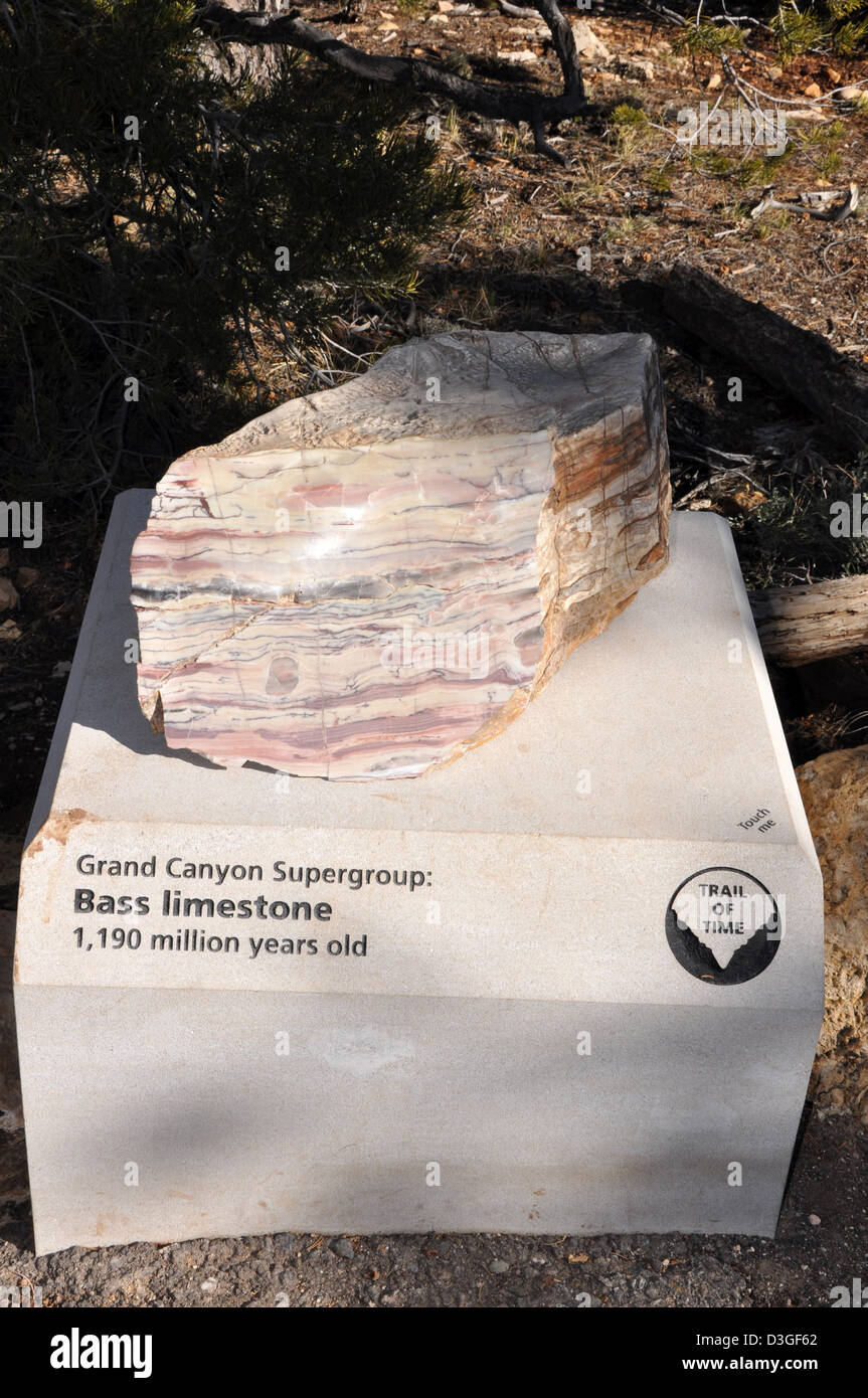 The Grand Canyon's Trail of Time exhibit highlights the geological ...