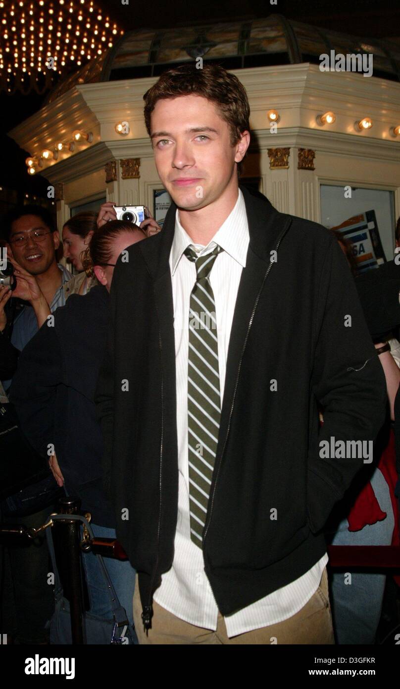 (dpa) - Actor Topher Grace arrives for the world premiere of his new ...