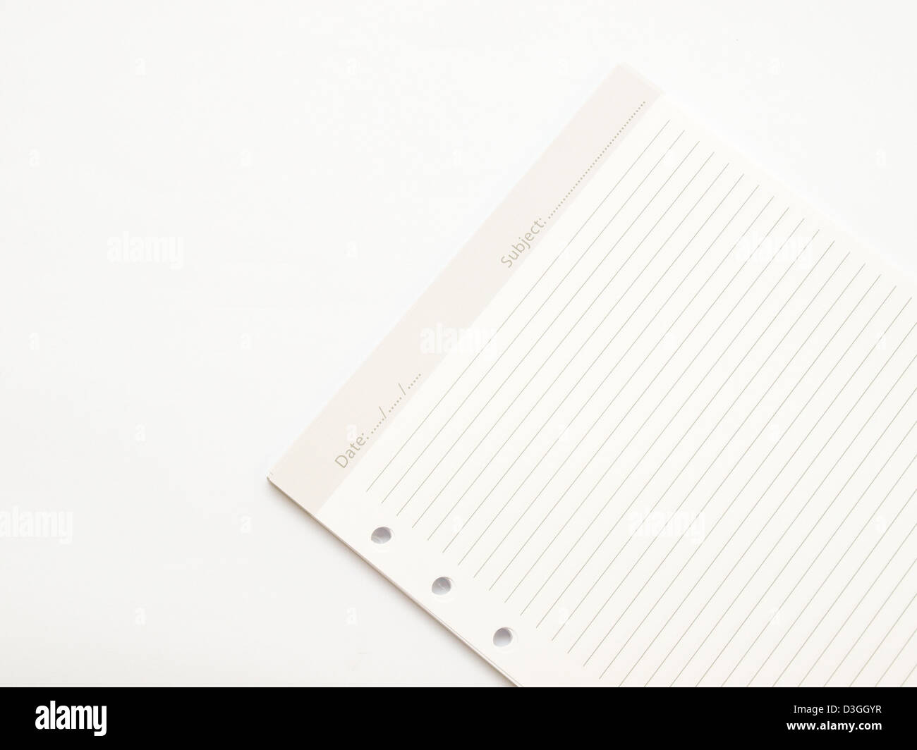 Stack of blank paper sheets on white background Stock Photo - Alamy