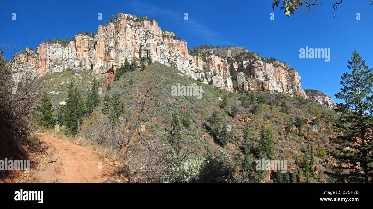 The North Kaibab Trail in Grand Canyon National Park provides a ...