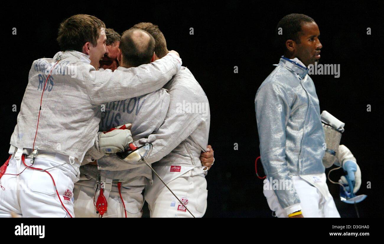 (dpa) - The Russian team (from L:) Alexeey Yakimenko, Stanislav ...